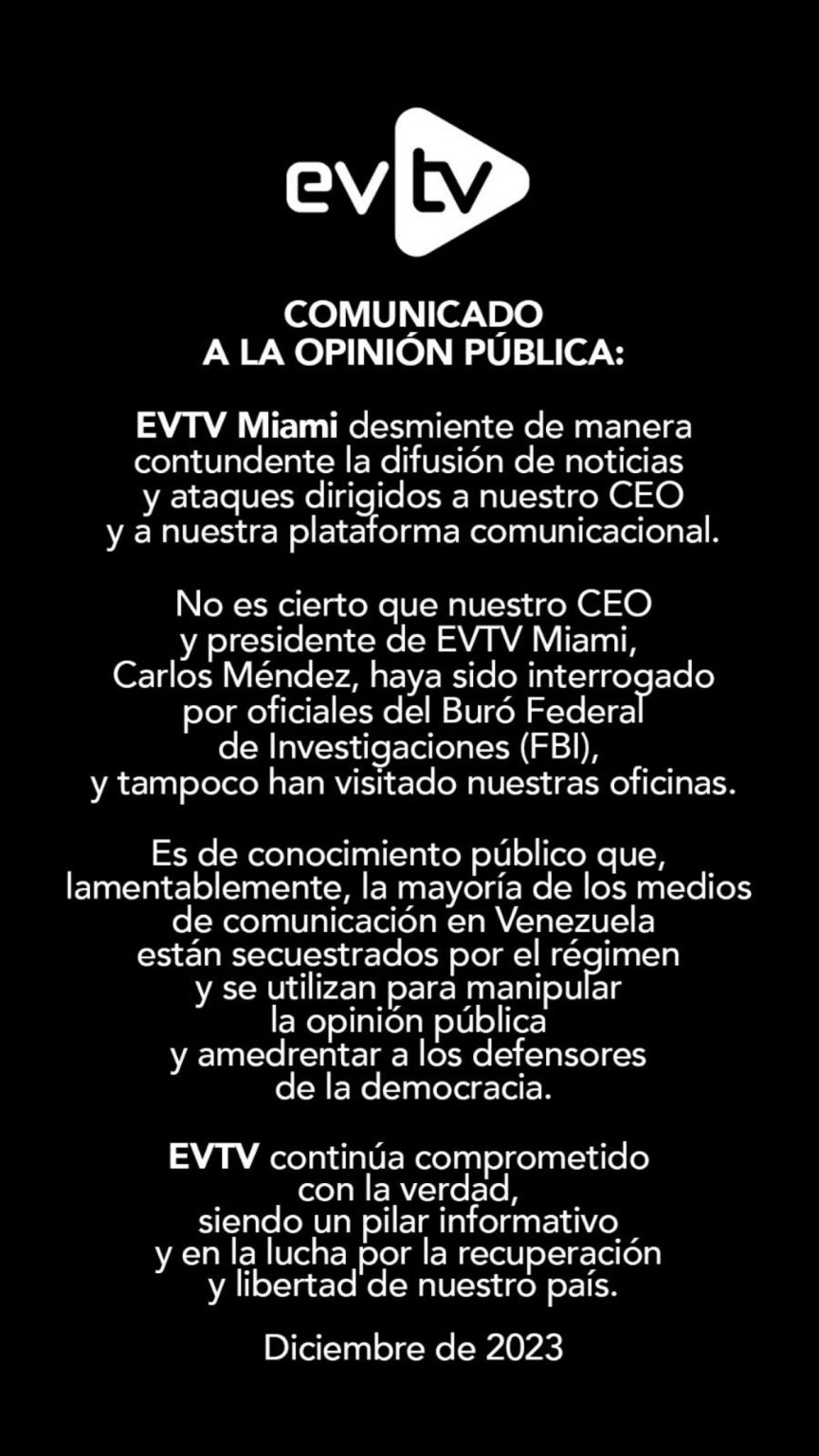 ¿Qué hacía el FBI en EVTV Miami? Se conocen más detalles que confirman ...